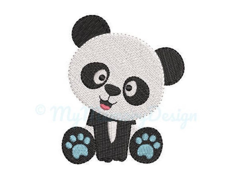 Baby Boy Panda Embroidery Design Animal Embroidery Design - Etsy