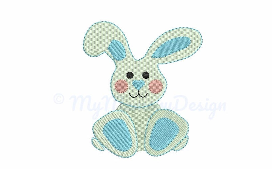 Boy Embroidery Design - Bunny Embroidery - Easter Fill Stitch ...