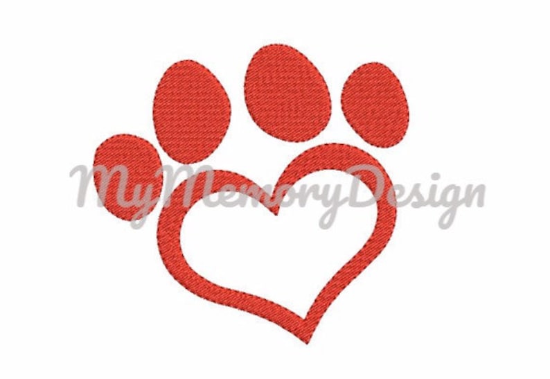 Cane zampa cuore riempito Stitch ricamo Design animale - Etsy Italia