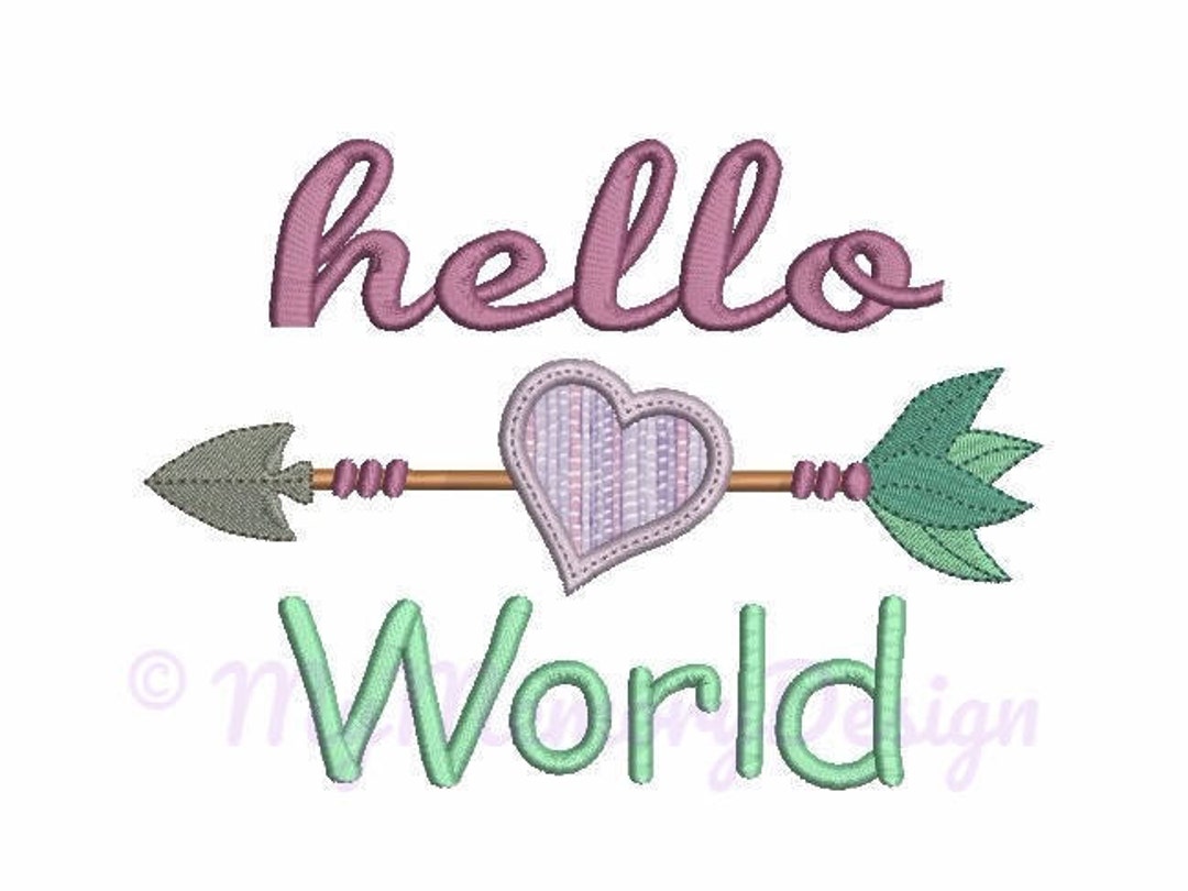 Embroidery Design - Baby Embroidery - Baby Shower Gift - Arrow ...