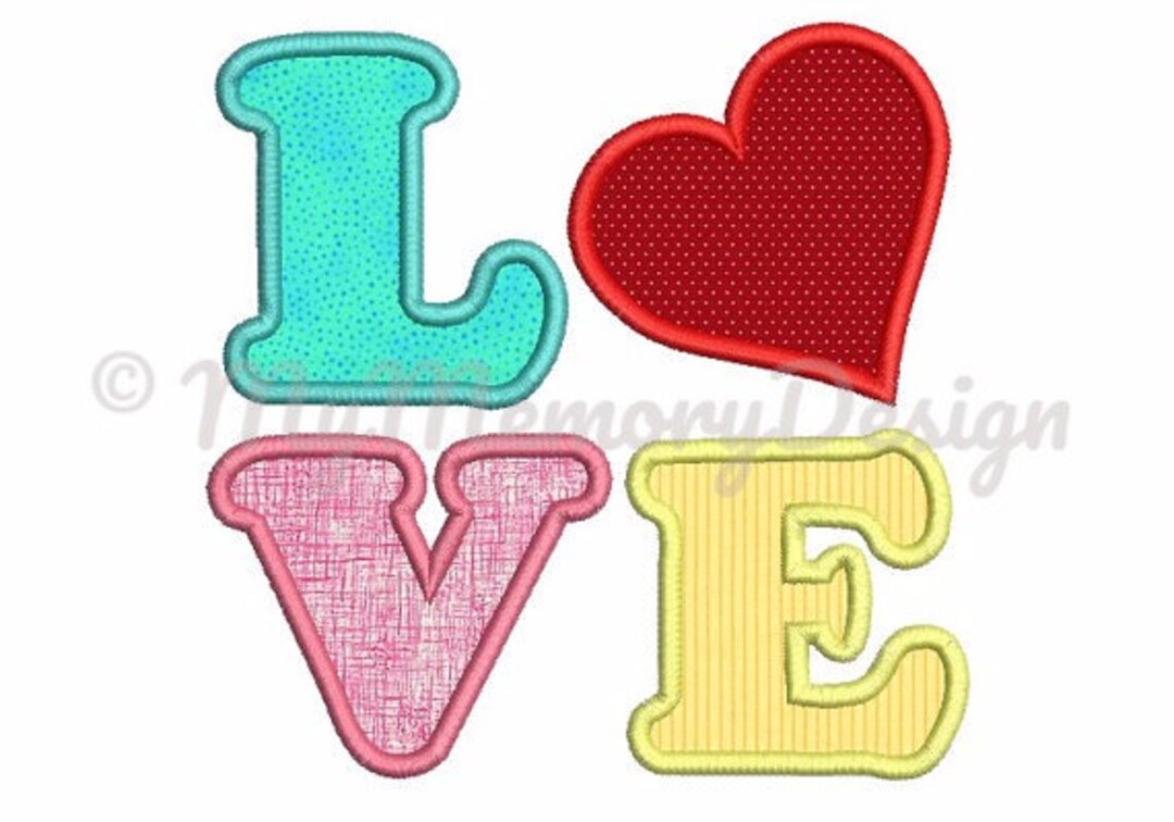 Valentine Embroidery Design, Machine Embroidery Design, Heart ...