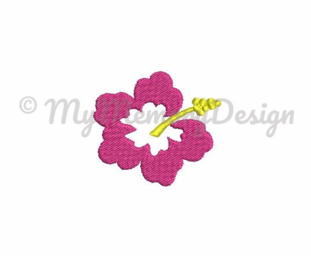 Hawaii Embroidery - Hibiscus Embroidery Design - Flower Embroidery ...