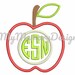 Apple Embroidery Design, Apple Applique Design, School Embroidery ...