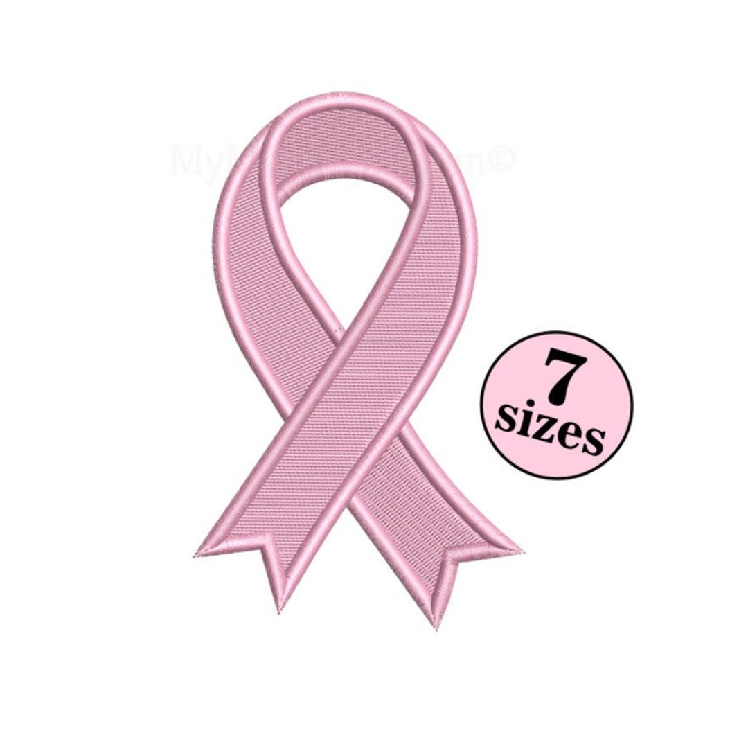 Cancer Ribbon Machine Embroidery Design, Mini Fill Stitch Design ...