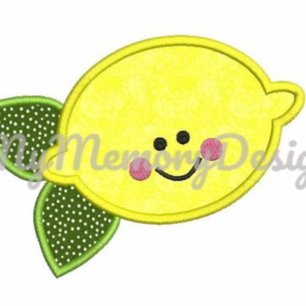 Lemon Applique - Etsy