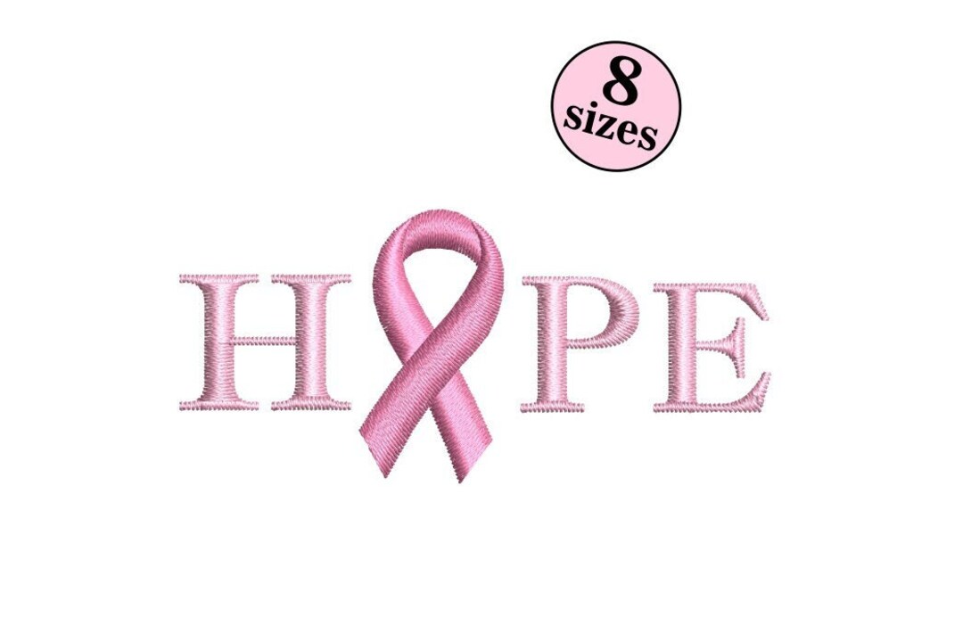 Cancer Ribbon Machine Embroidery Design, Mini Embroidery , Breast ...
