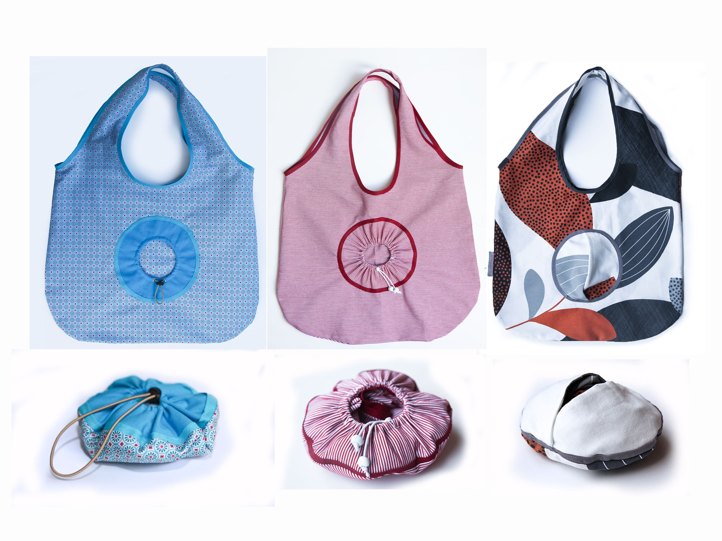 Foldable Shopping Bag PDF Sewing Pattern 3 Variations / - Etsy