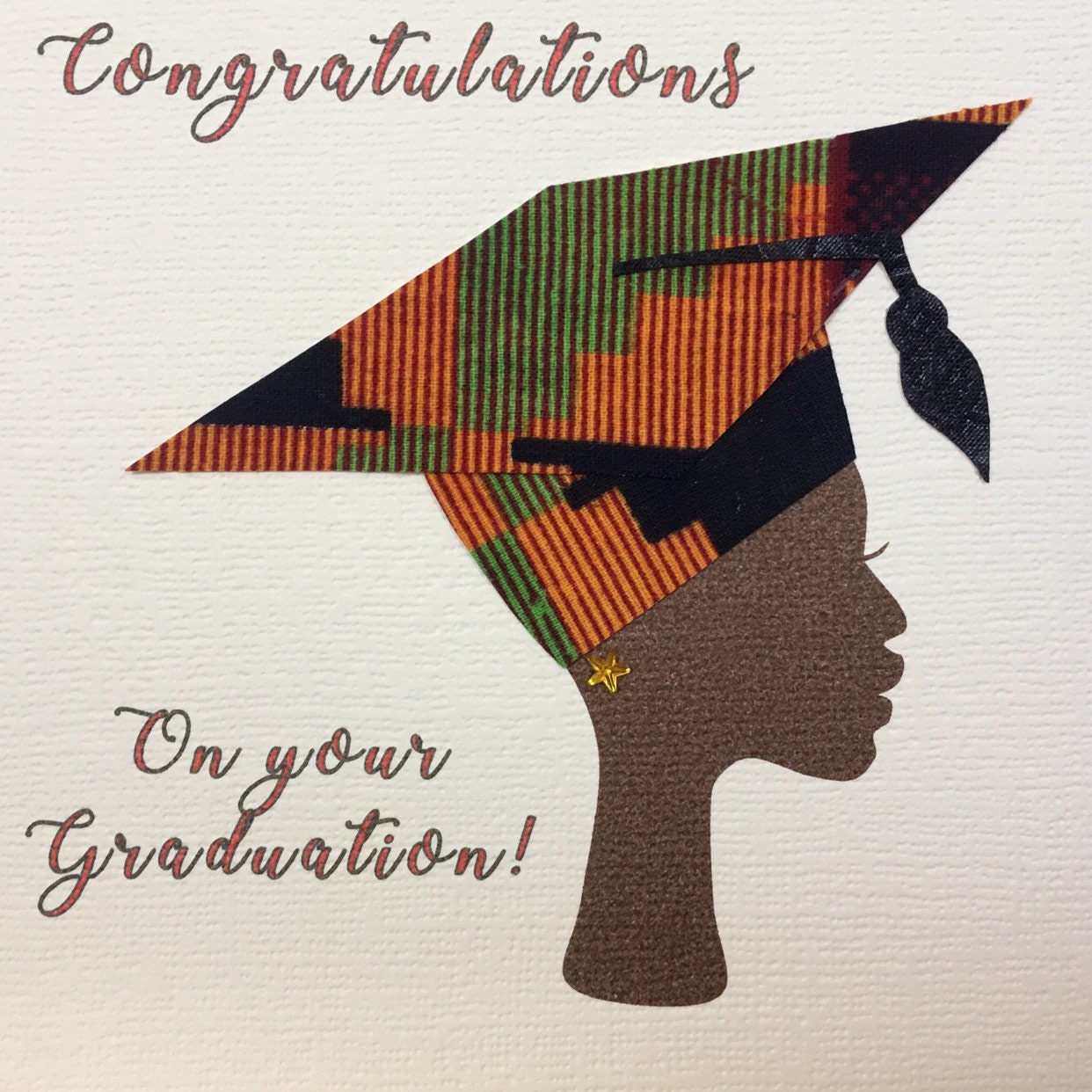 Black woman Graduation cards African graduation card African | Etsy