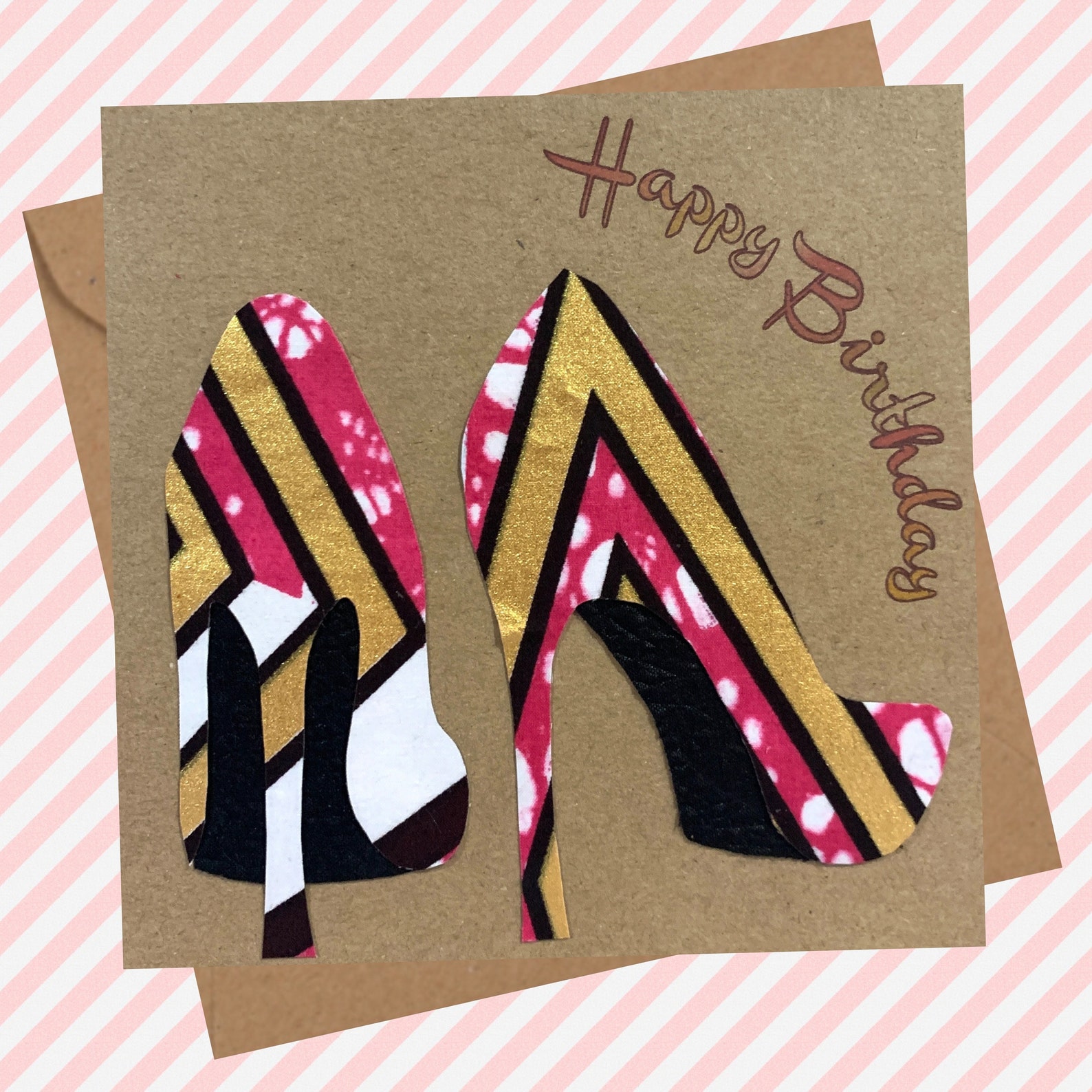 High Heel Shoe Card Shoe Birthday Card Fashonista Card High - Etsy
