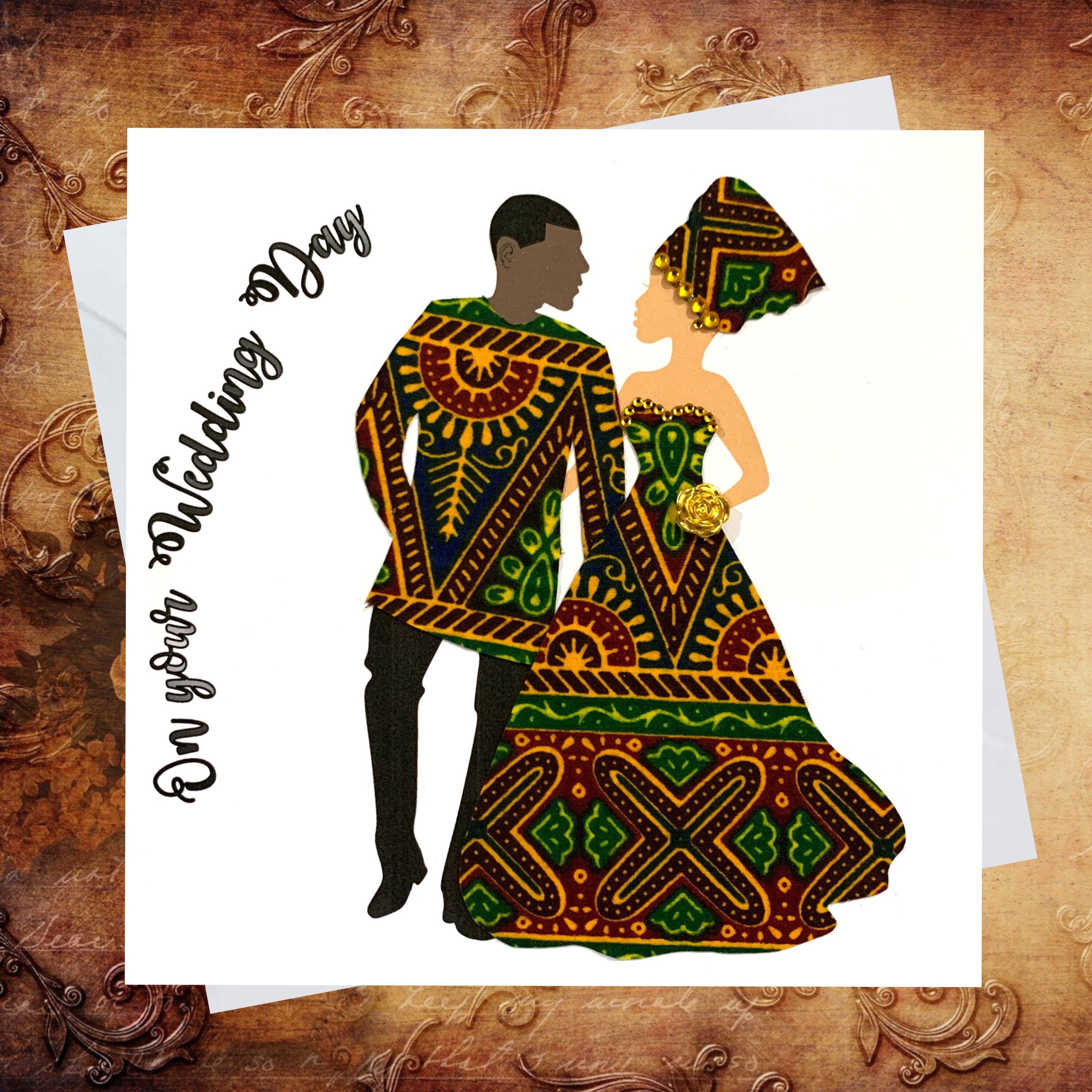 Customisable African Wedding Cards for Black Couples NOT - Etsy UK