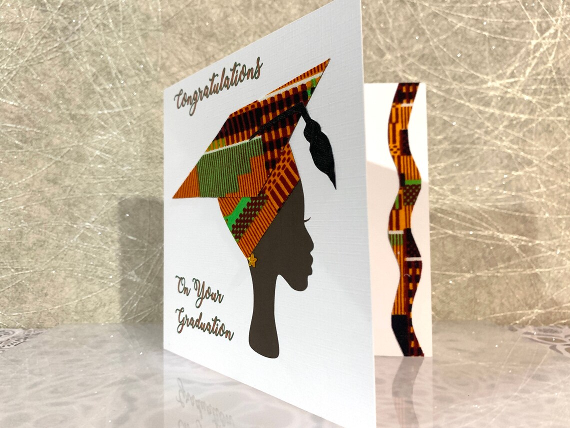 Black Woman Graduation Cards African Graduation Card African - Etsy