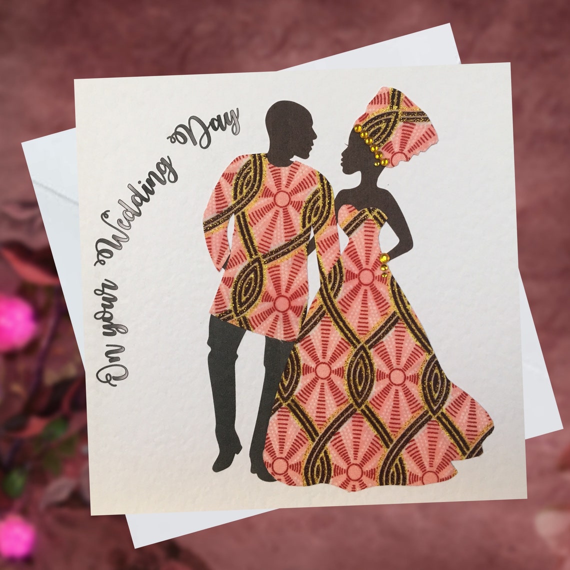 Customisable African wedding cards for black couples bridal | Etsy