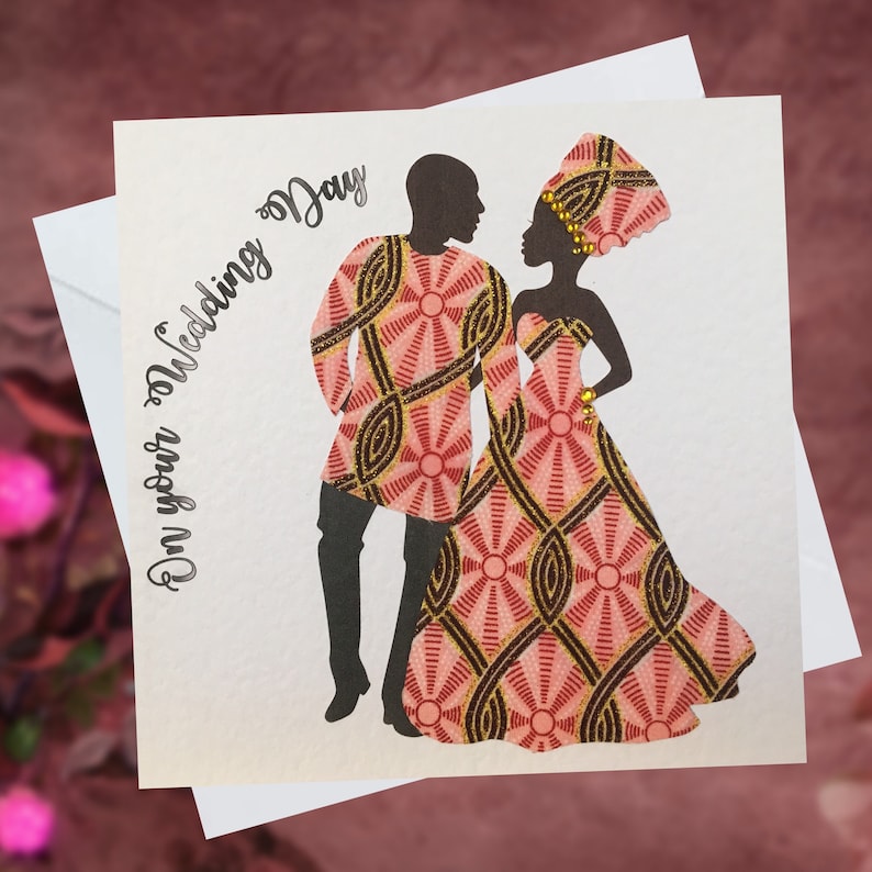 Customisable African Wedding Cards for Black Couples NOT - Etsy UK