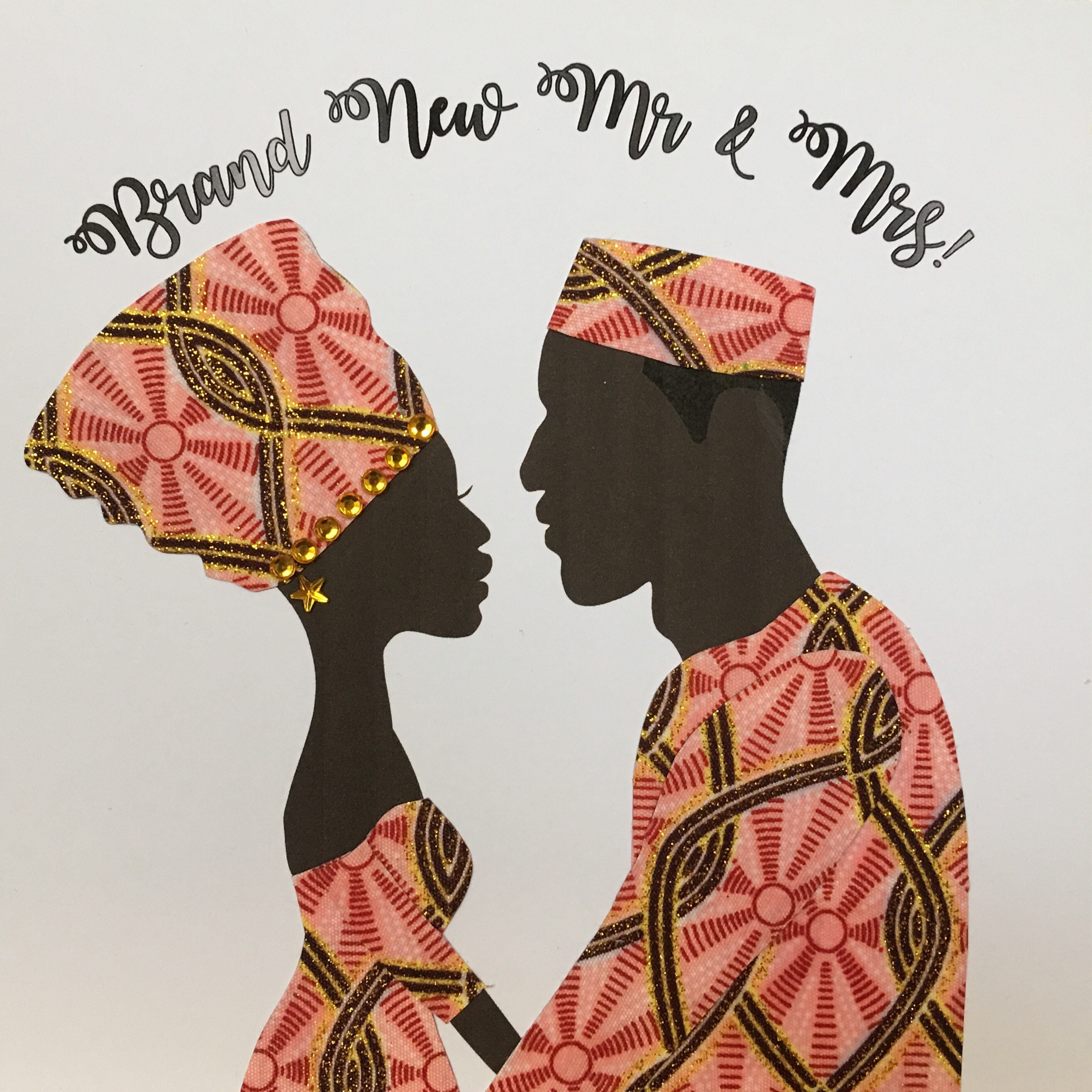 Customisable traditional African wedding card choose your | Etsy