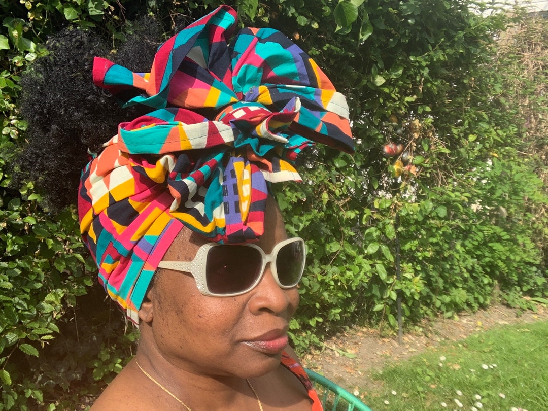 Assorted Mudcloth Headwraps, Cotton Head Wrap With Satin Lined Option ...