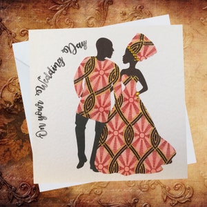 Customisable African Wedding Cards for Black Couples, NOT WHITE Bridal ...