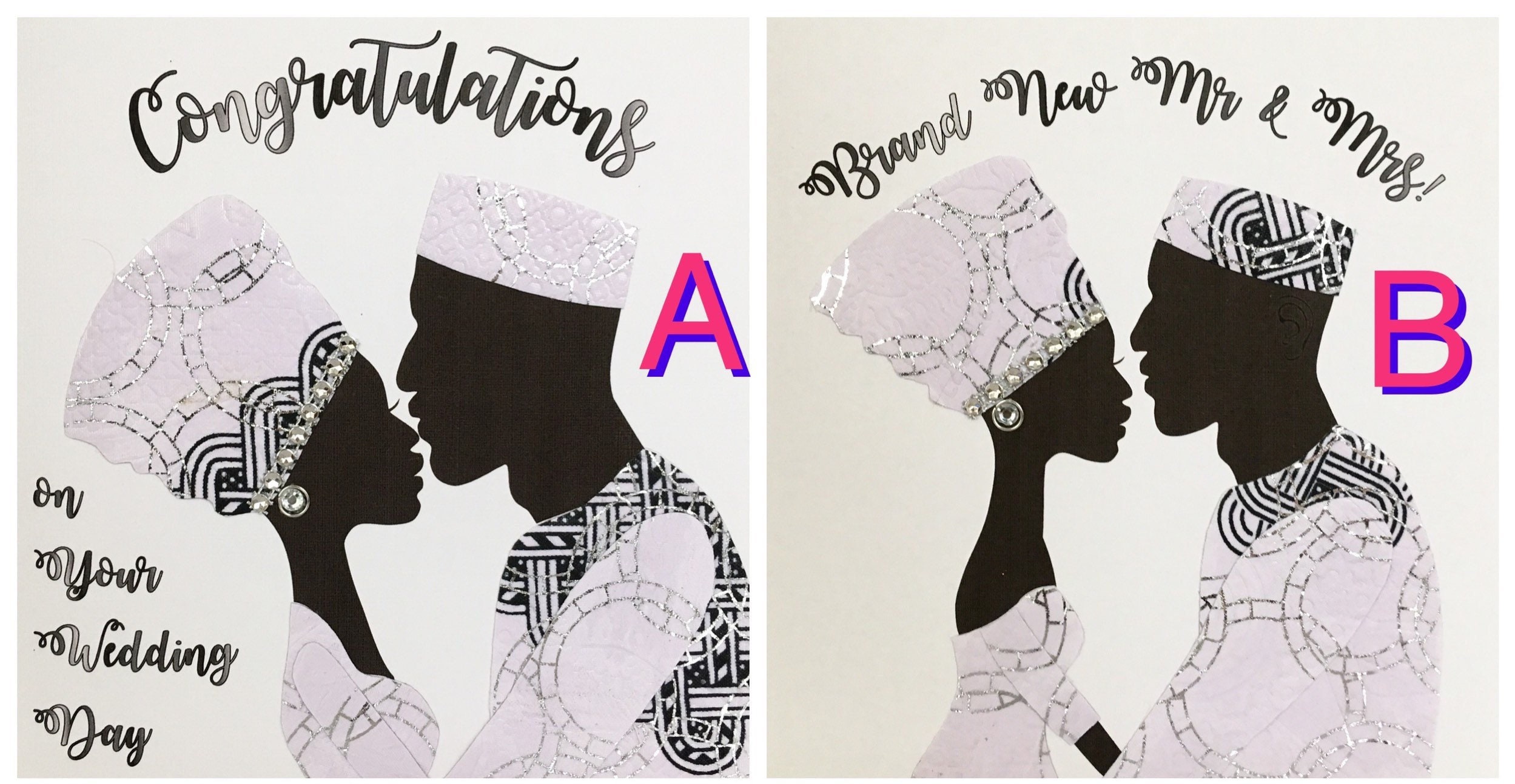 Customisable traditional African wedding card choose your | Etsy