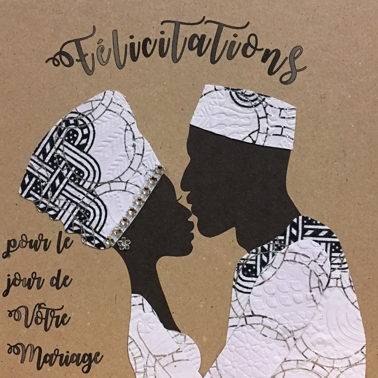 Traditional African Attire Wedding Card 9 Skin Shade Options | Etsy UK