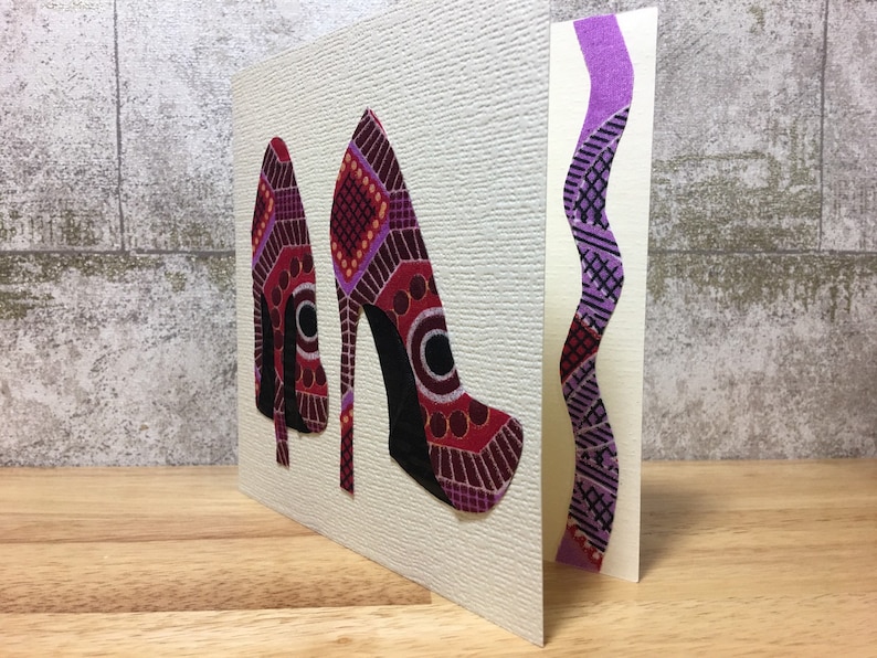 High Heel Shoe Card Shoe Birthday Card Fashonista Card High | Etsy