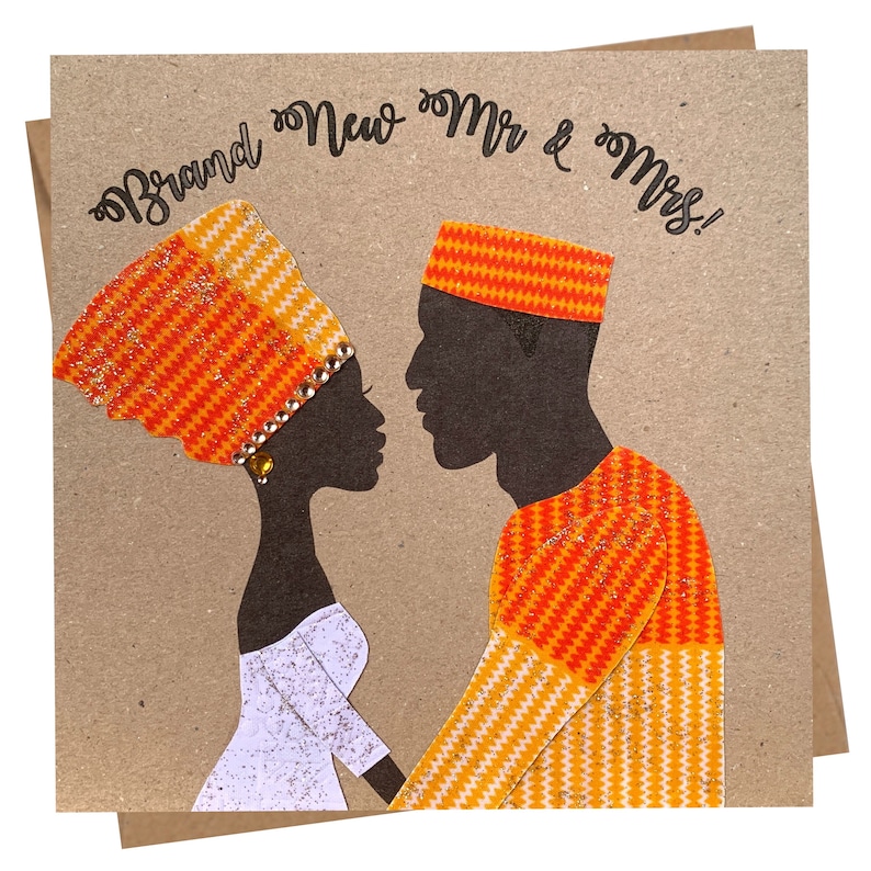 Customisable Traditional African Wedding Card NOT WHITE - Etsy UK
