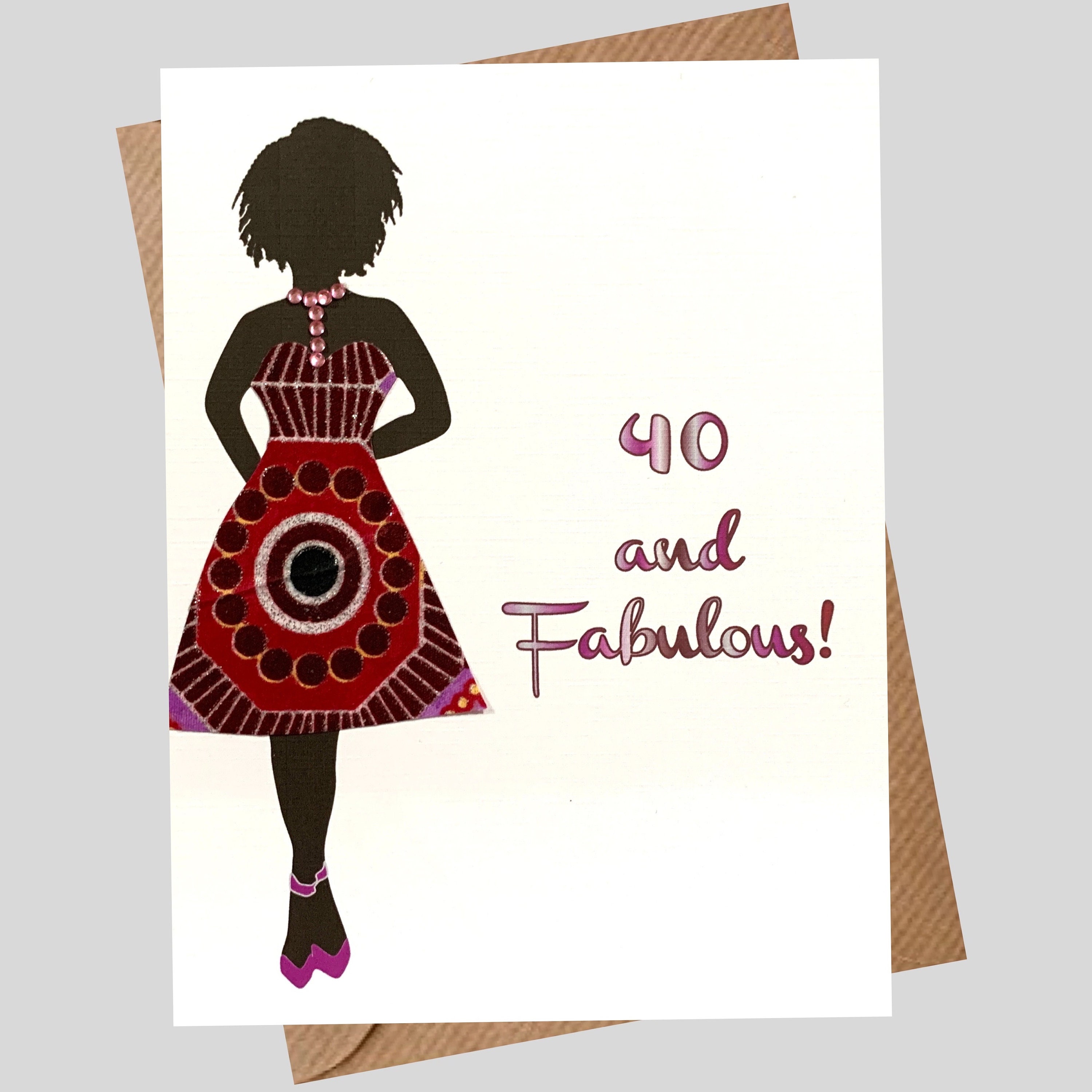 Black Woman Full or Slim Figure Cards Choice of Dresses in - Etsy UK