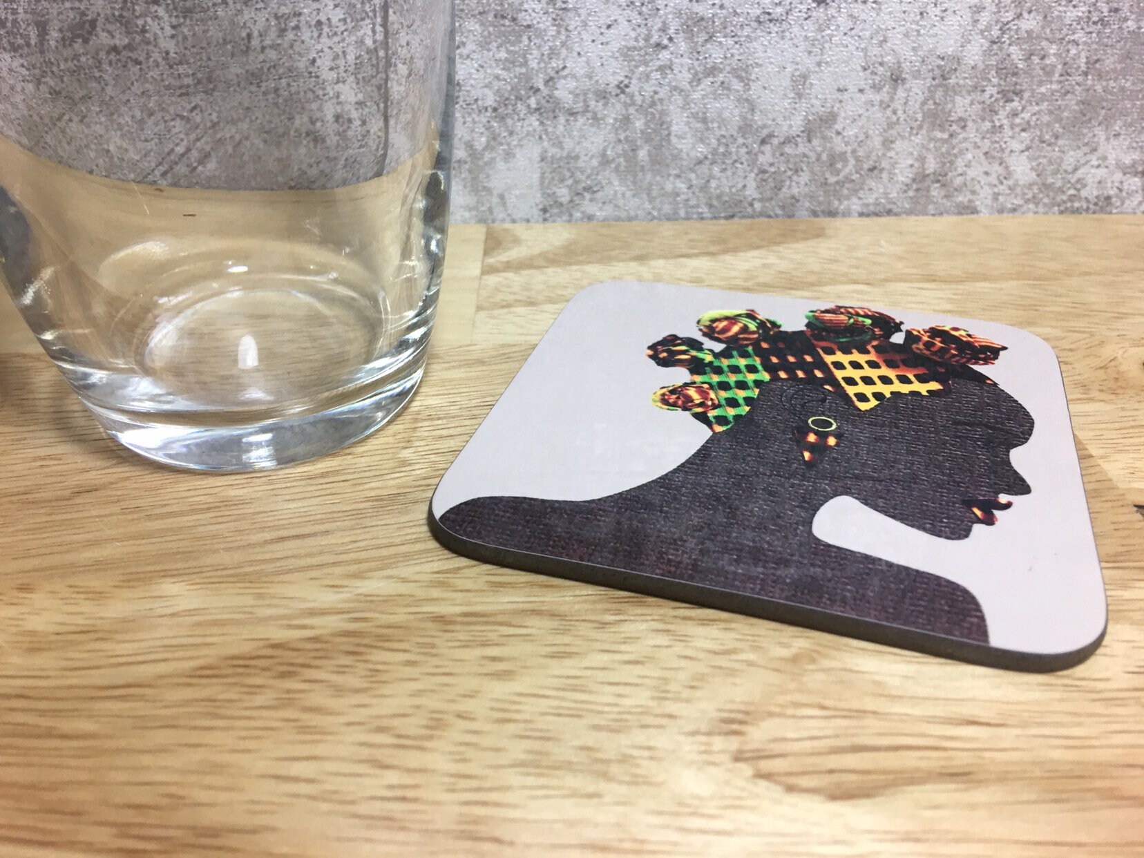 Pack of four Bantu Knot coasters African hairstyle drinks | Etsy