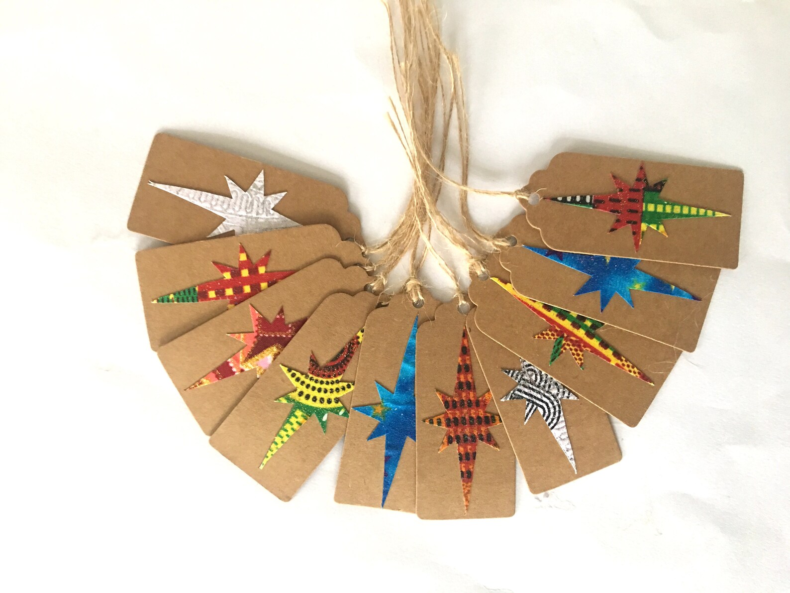 Gift Tags Sparkly African Fabric Gift Tags African Gift - Etsy UK