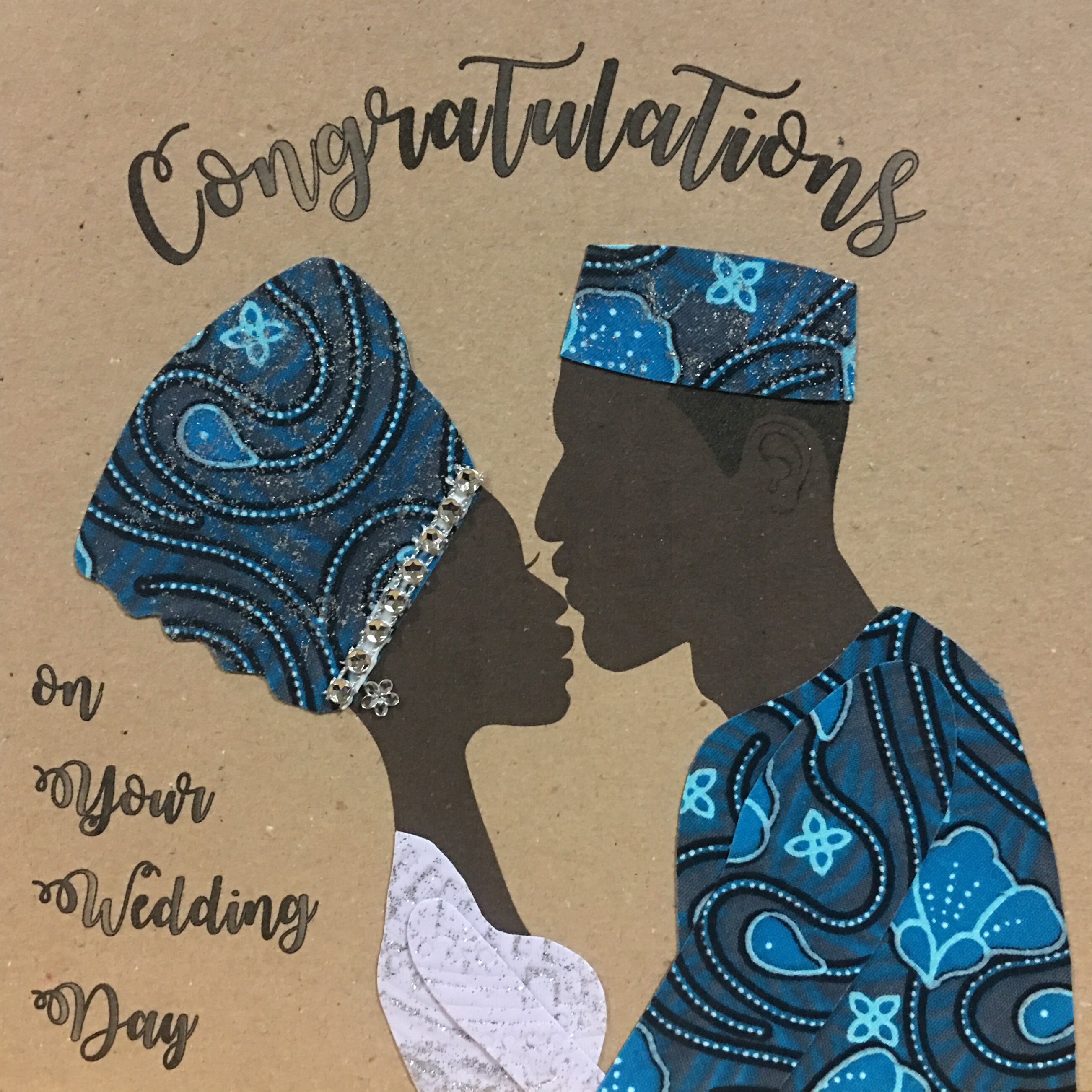 Customisable traditional African wedding card choose your | Etsy