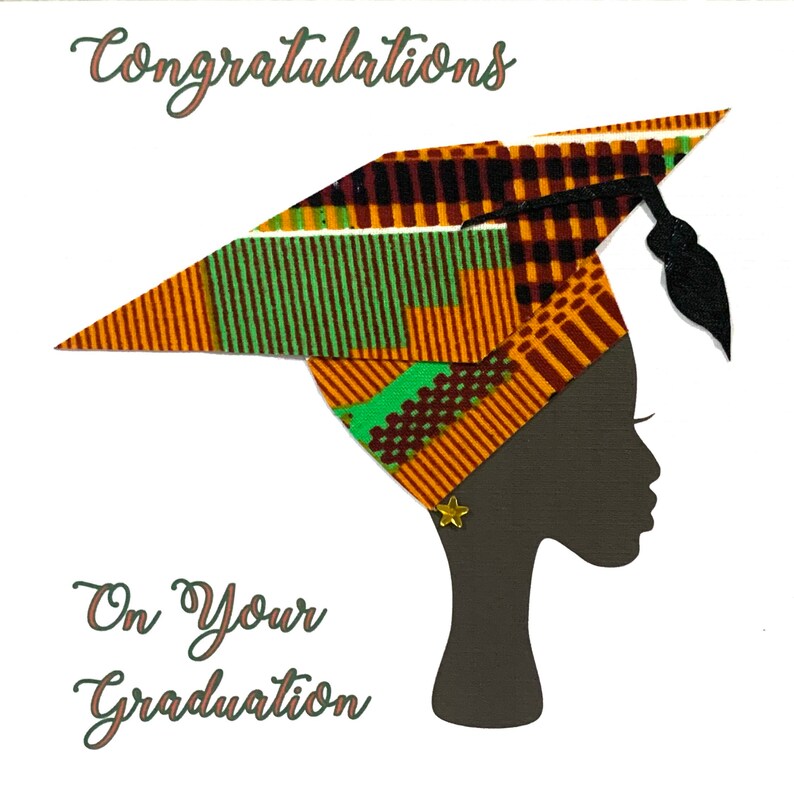 Black Woman Graduation Cards African Graduation Card African - Etsy
