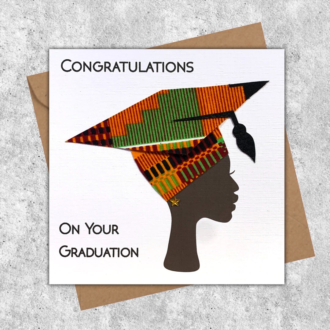 Black Woman Graduation Cards African Graduation Card African - Etsy