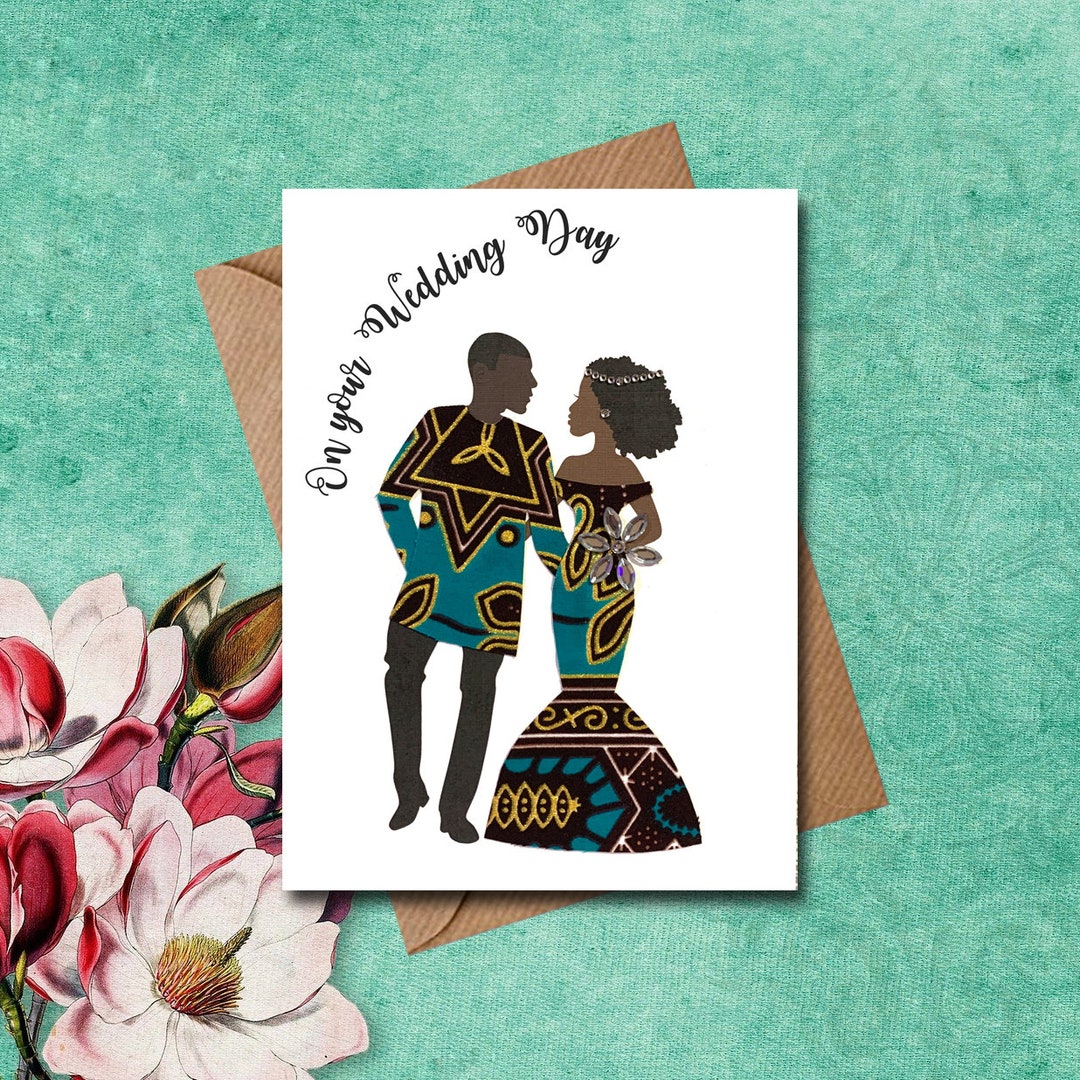 Customisable African Wedding Cards for Black Couples NOT - Etsy UK