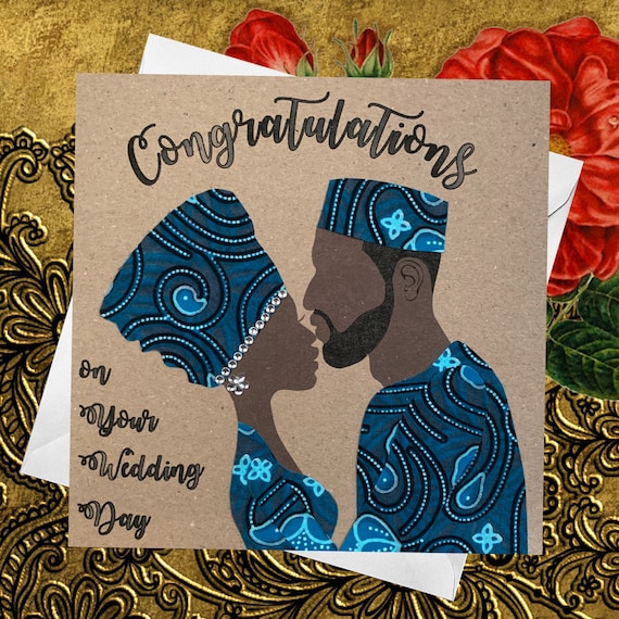 Customisable Traditional African Wedding Card NOT WHITE - Etsy