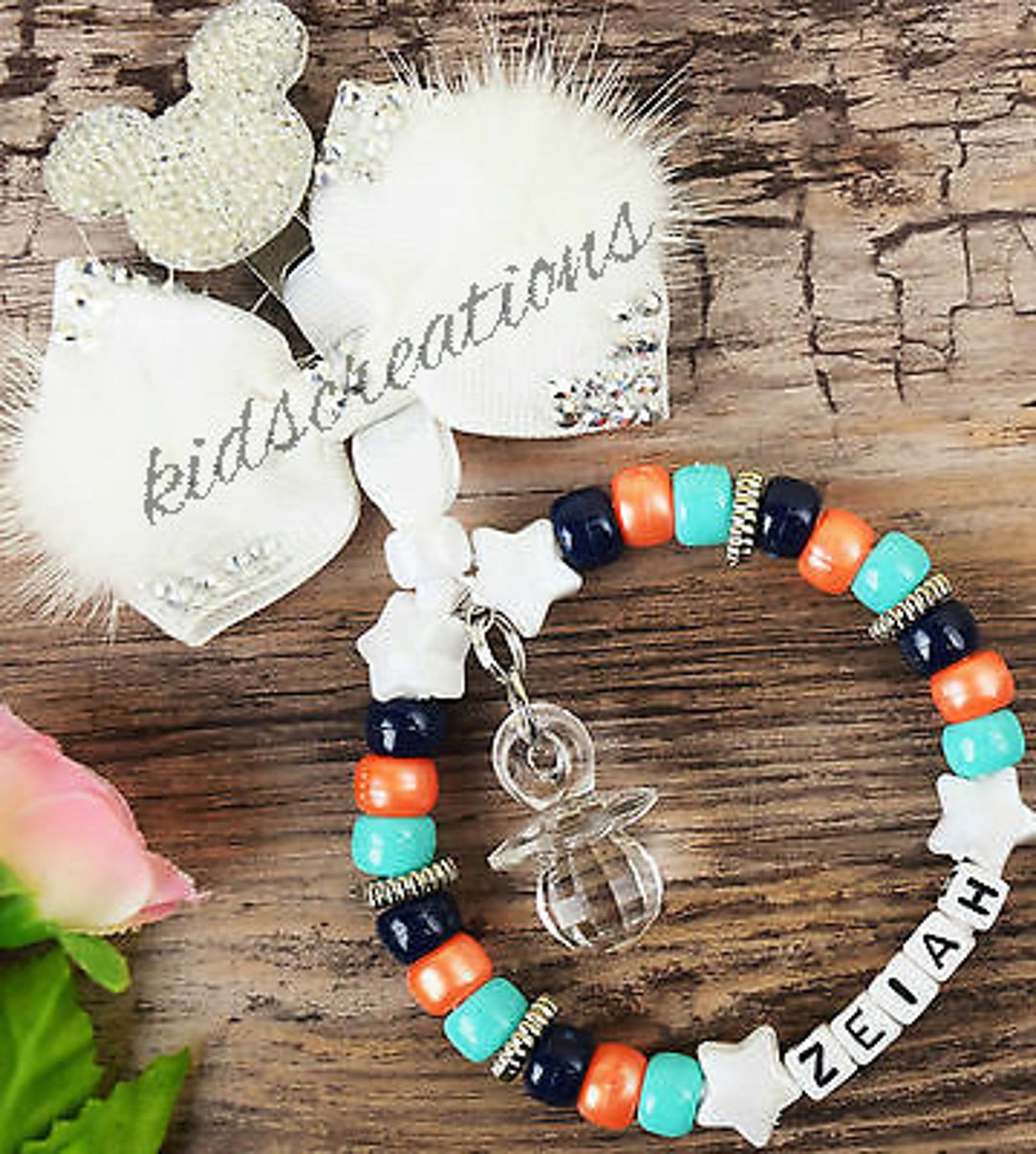 Personalised Stunning Pram Charm in Multi Coor for Baby Girls Boys ...