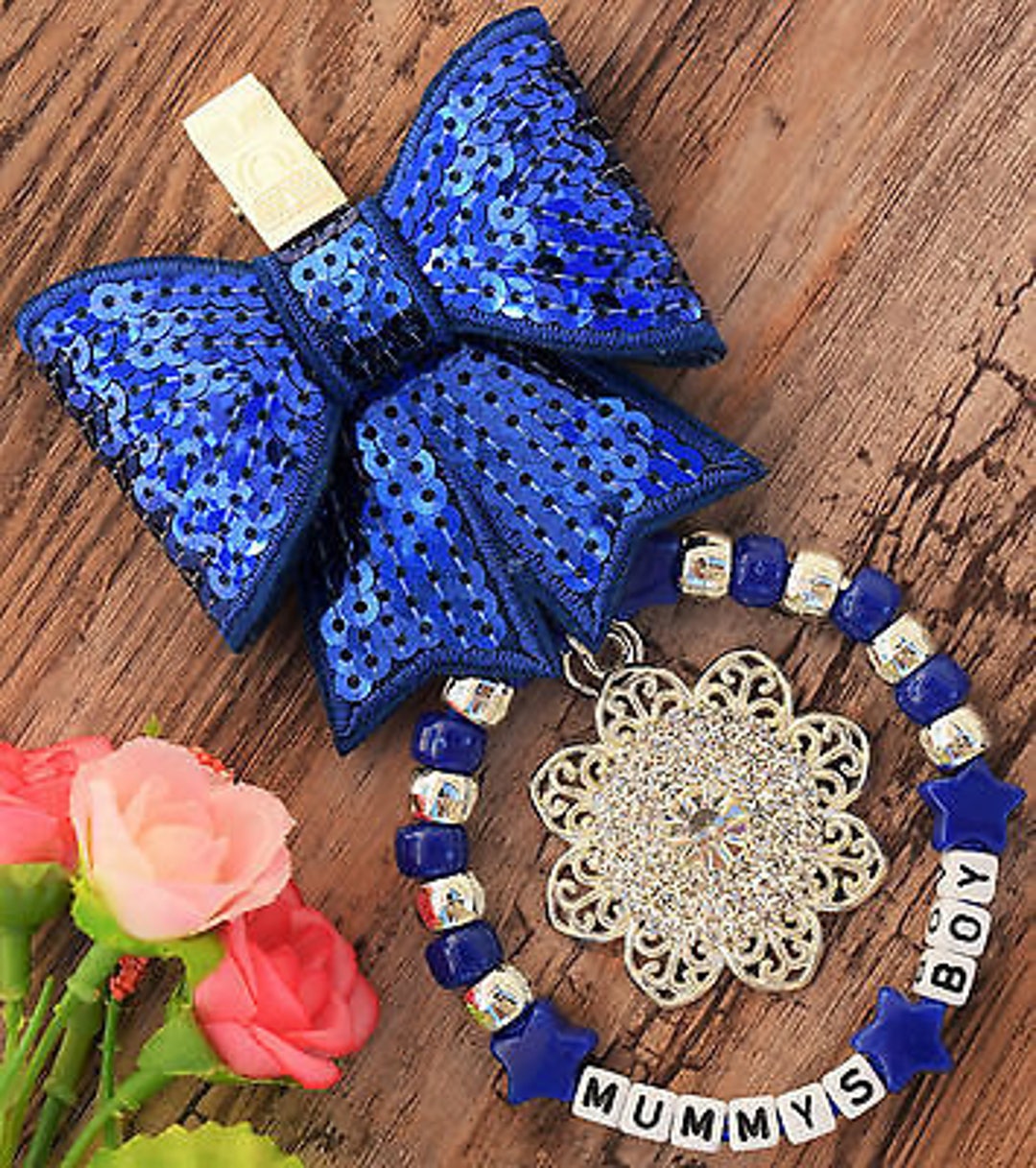 Personalised Stunning Pram Charm in Royal Blue Star Colour Ideal Gift ...