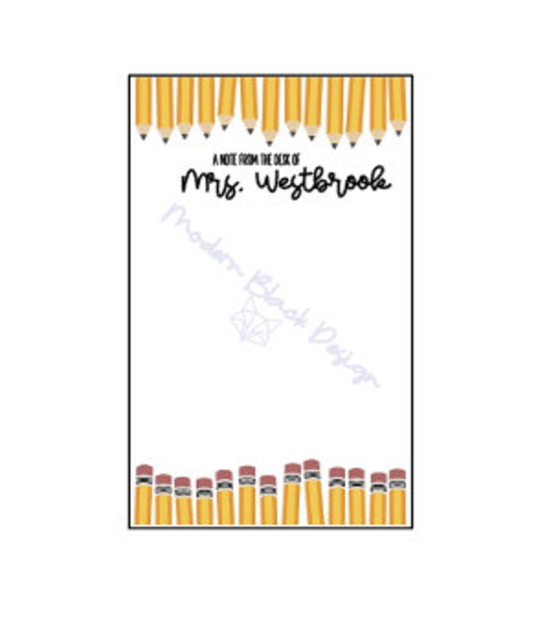 From the Desk Of... Editable Notepad Digital Download - Etsy