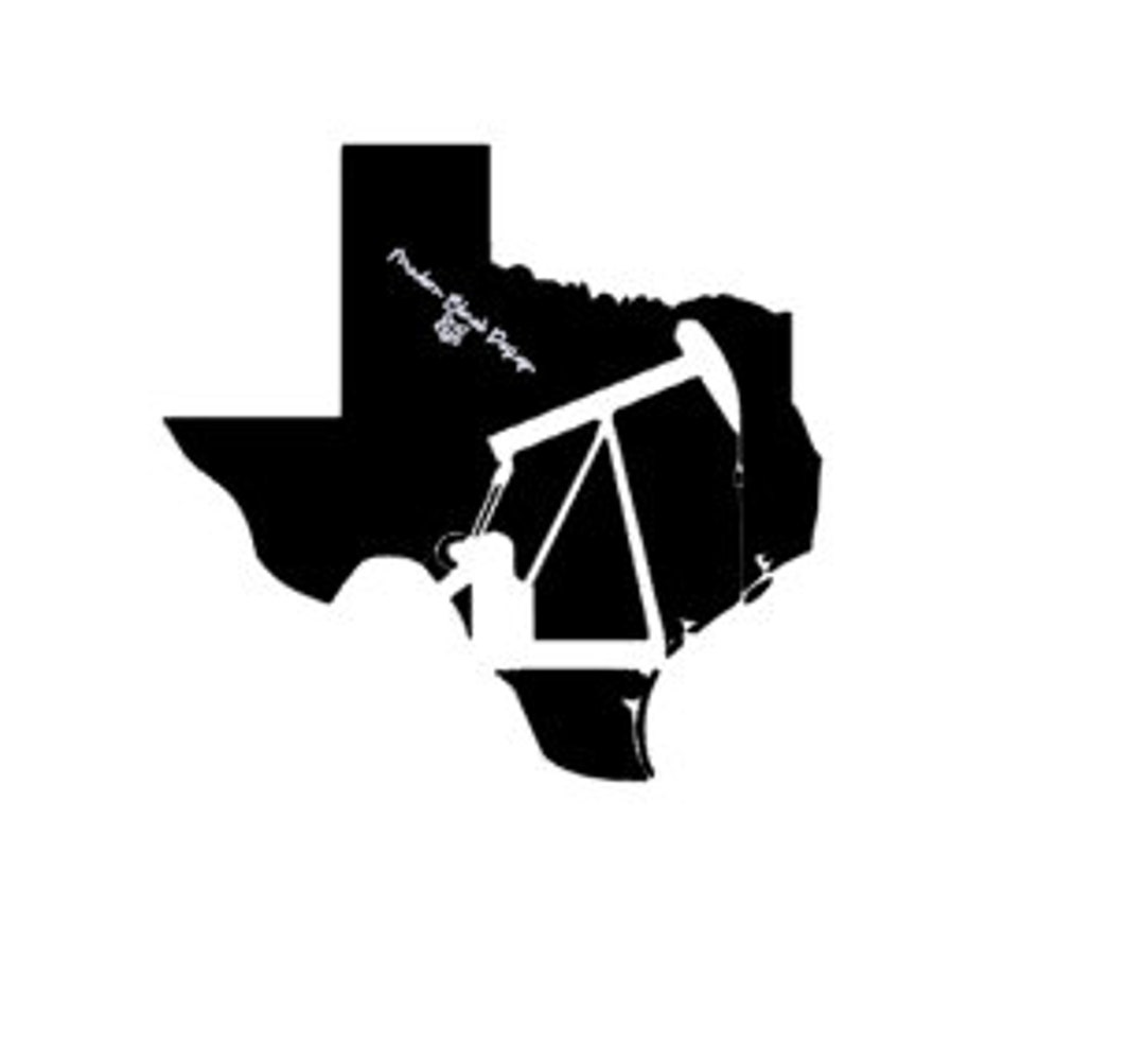 Texas With Pumpjack Digital Download - Etsy