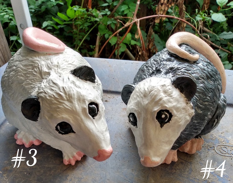 8-1/2 Concrete Opossum Statue - Etsy