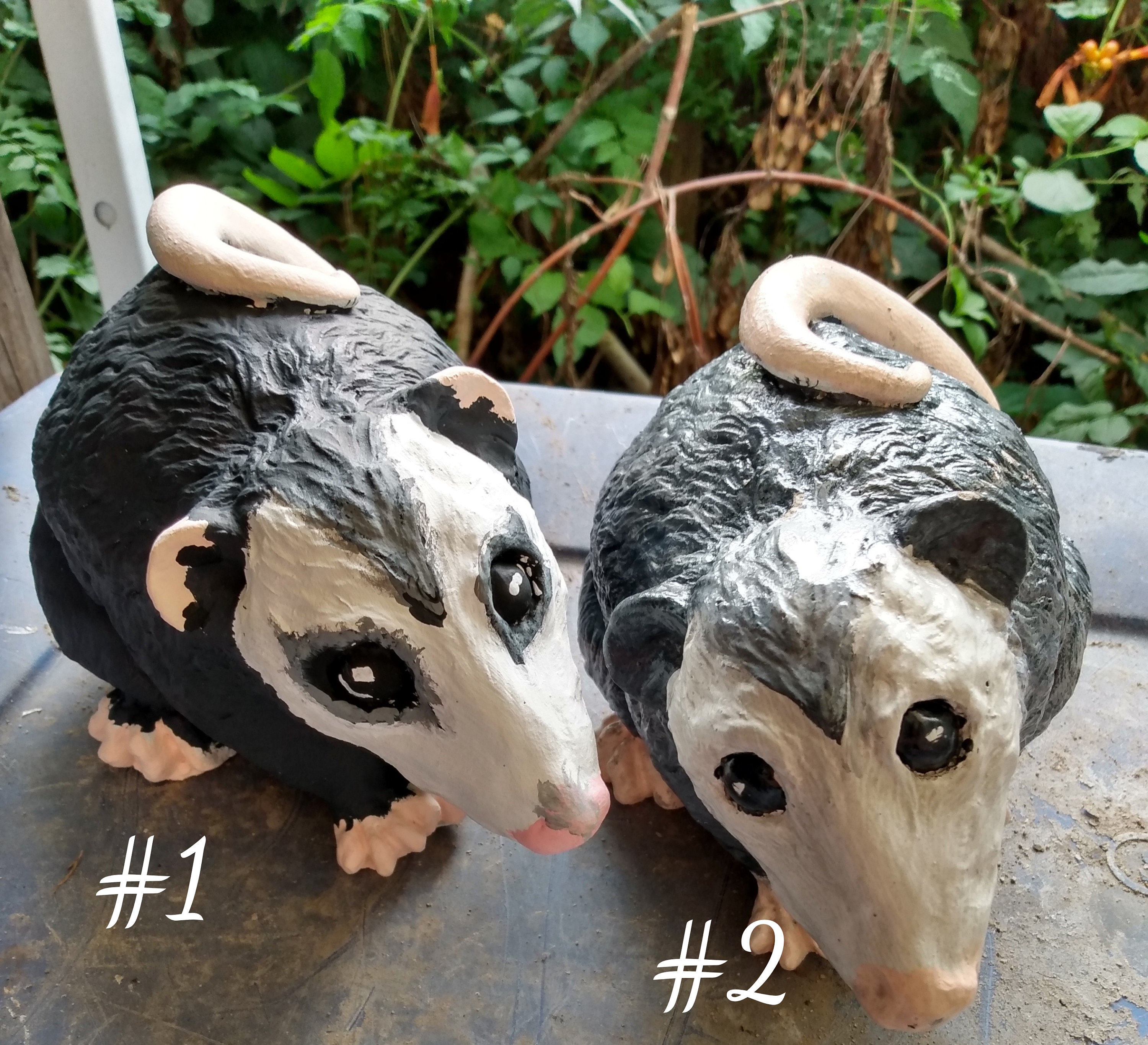 8-1/2 Concrete Opossum Statue | Etsy