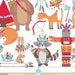 Tribal Woodland Animals Clipart-tribal Clip Art -tribal Forest Animal ...