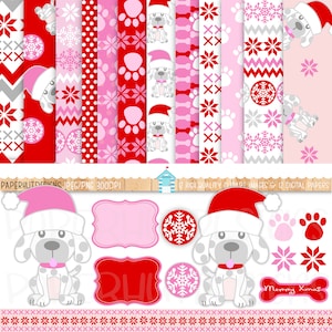 Christmas Digital Papers-christmas Clipart-christmas Holiday Clip Art ...