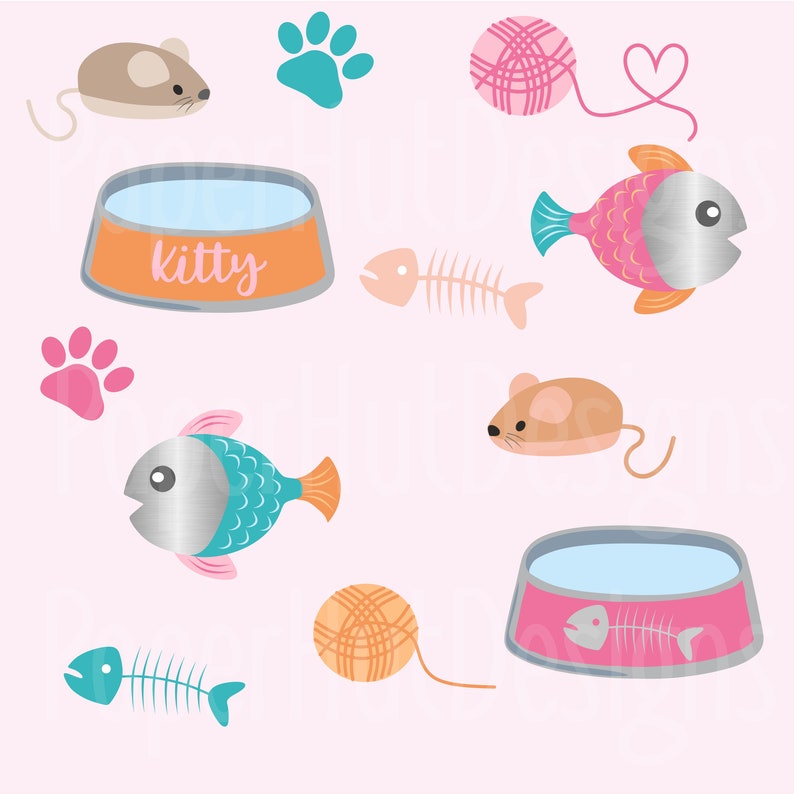 Cat Clipart-cute Kitten Clipart-cat Clip Art-kitties Clipart-cat Faces ...