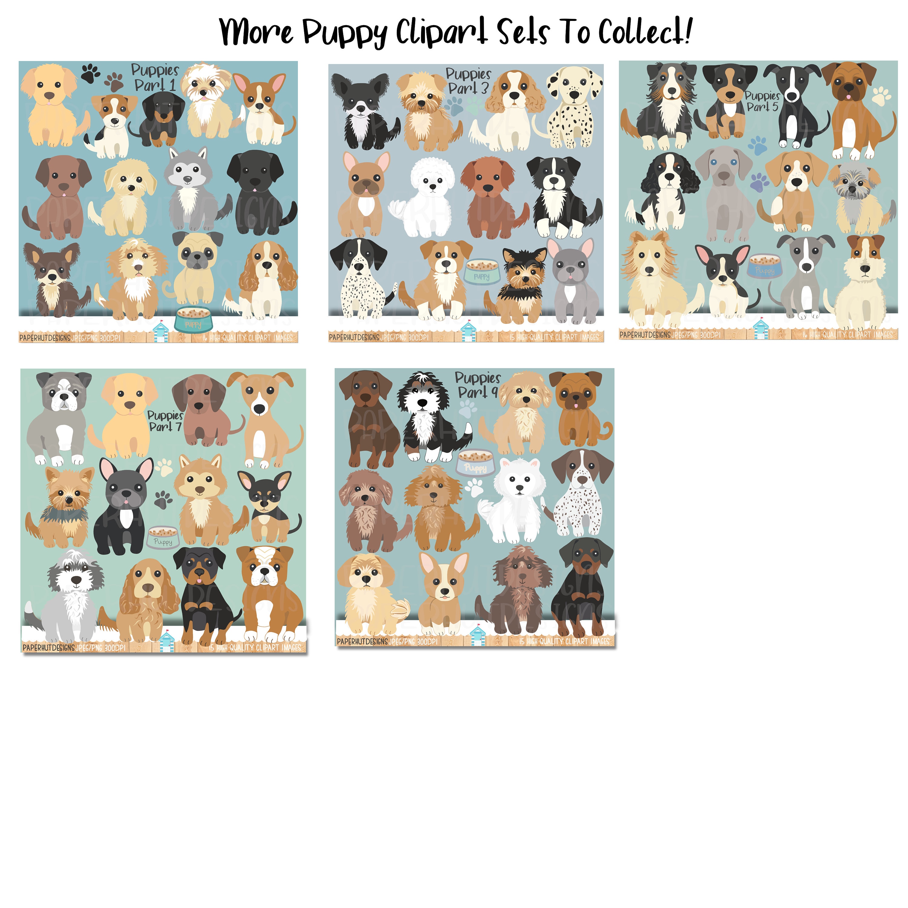 Small Dog Clipart-dog Clip Art-puppy Clipart-puppy Dog - Etsy