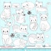Cat Digital Stamps|kitten Digital Stamps|kitties Digital Stamps|kitty ...