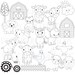 Farm Animals Digital Stamps|farm Animals Clip Art|farmyard Animals ...