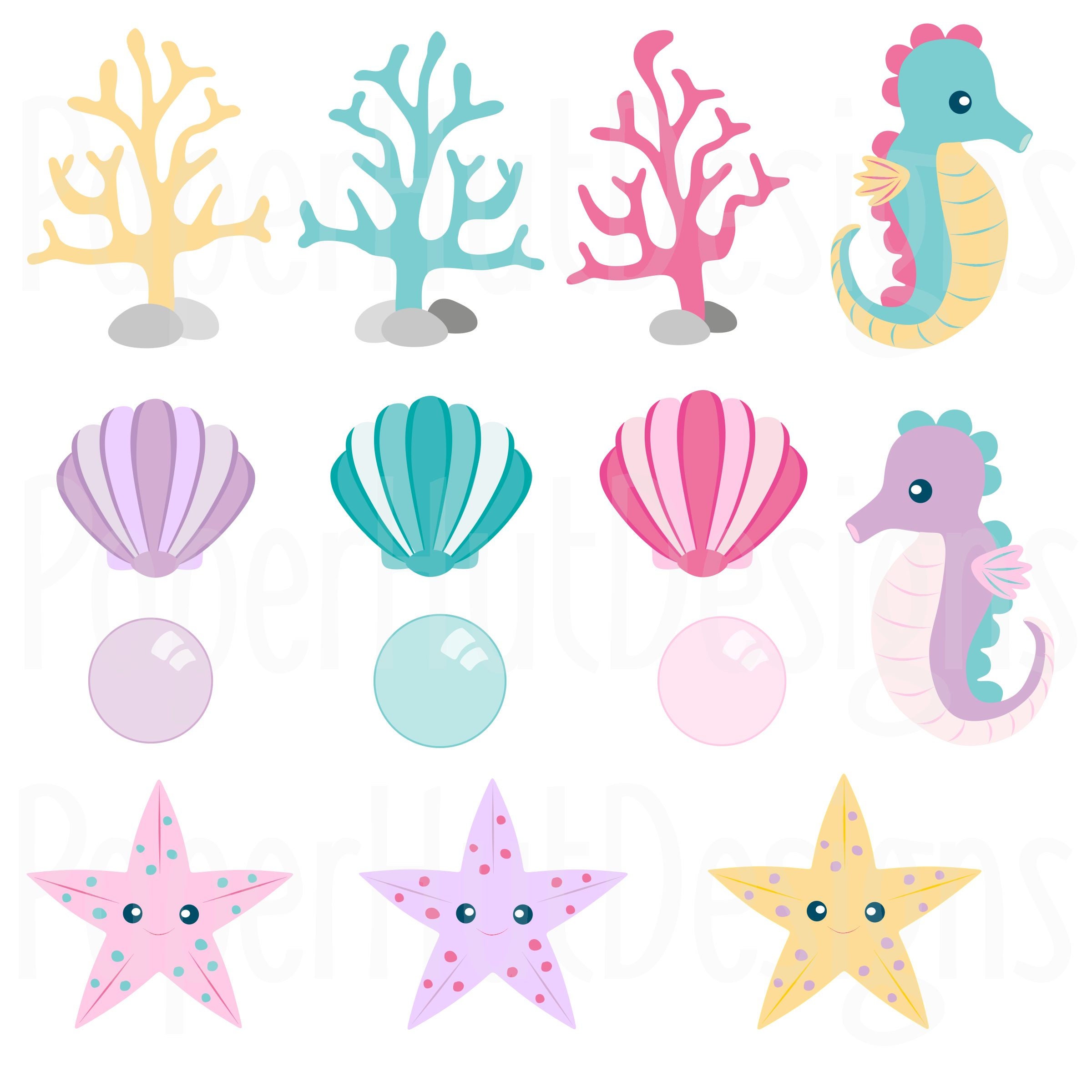 Mermaids Clipart-mermaids Clip Art Mermaid Clipart and | Etsy