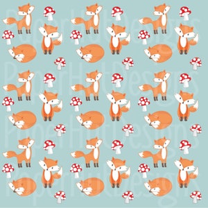 Woodland Animals Digital Papers- Autumn Winter Forest Friends Digital ...