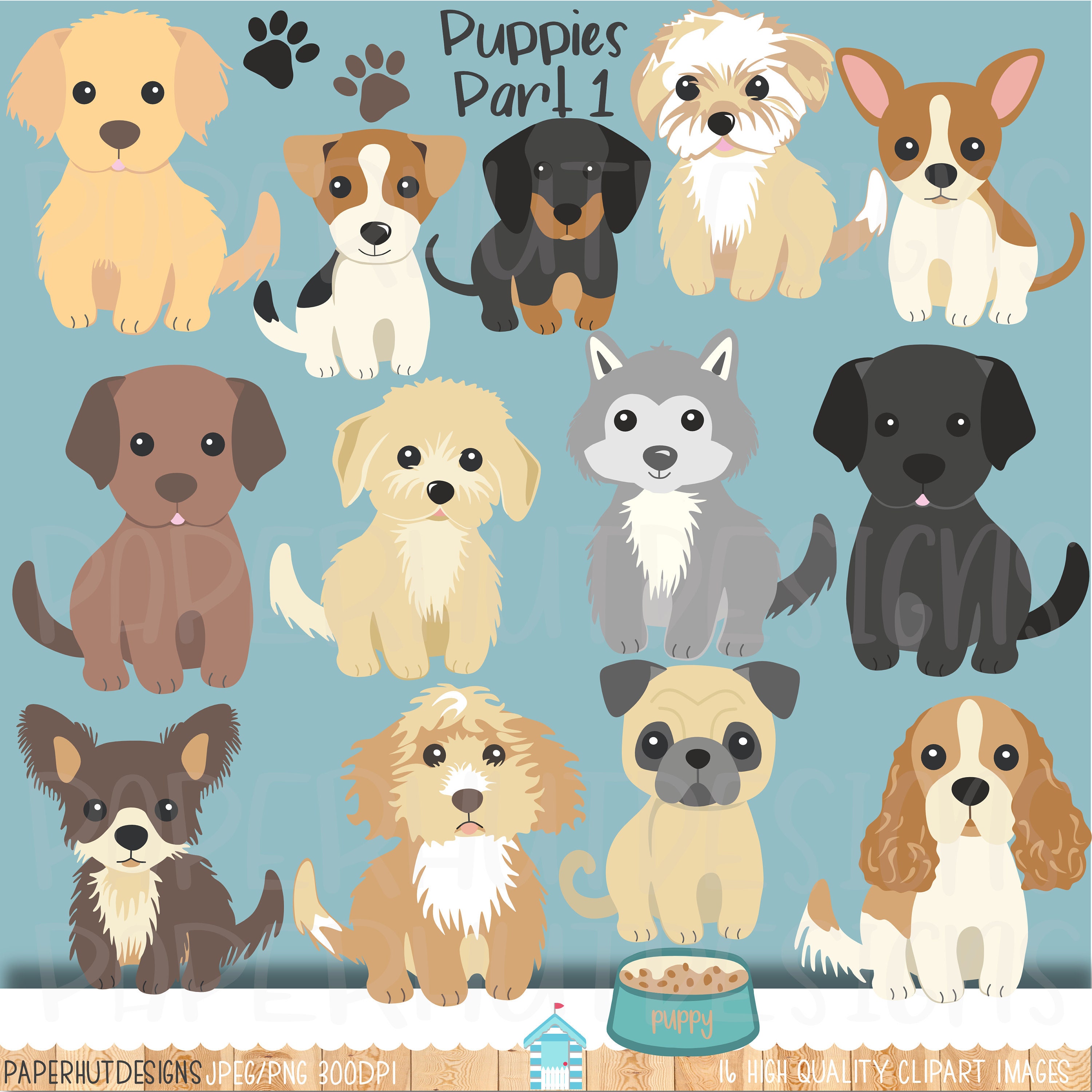 Card Making & Stationery Puppy Dog Clipart|Puppies|Dog Clip Art|Puppy ...