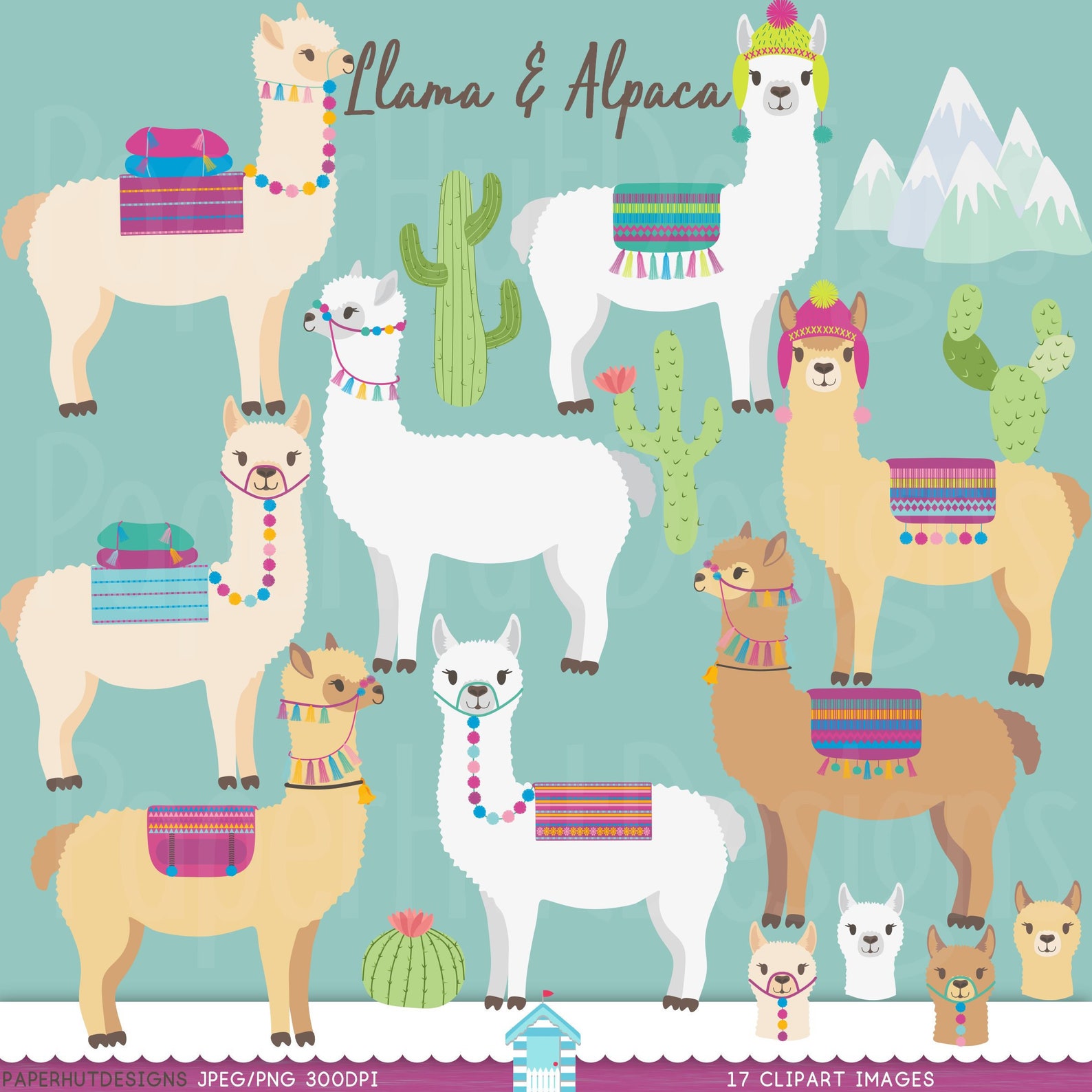 Llama Clipart-Alpaca Clipart-Llama Clip Art-Alpaca Clip | Etsy
