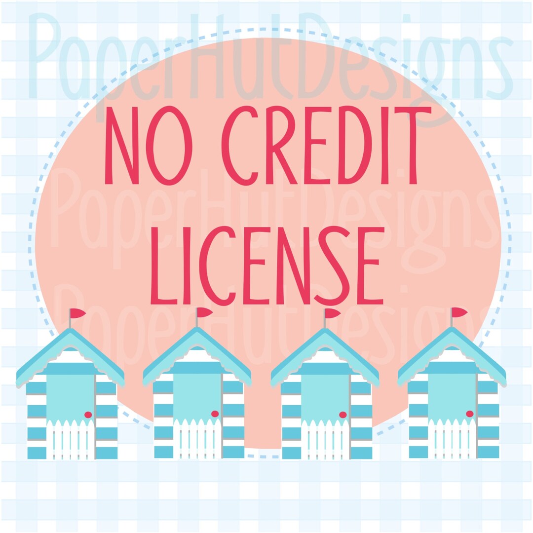 No Credit Required Commercial License for Single Graphic Use - Etsy