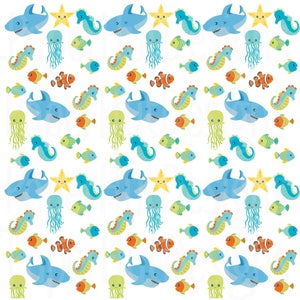 Under the Sea Clipart and Papers-sea Animal Clipart and Digital Paper ...